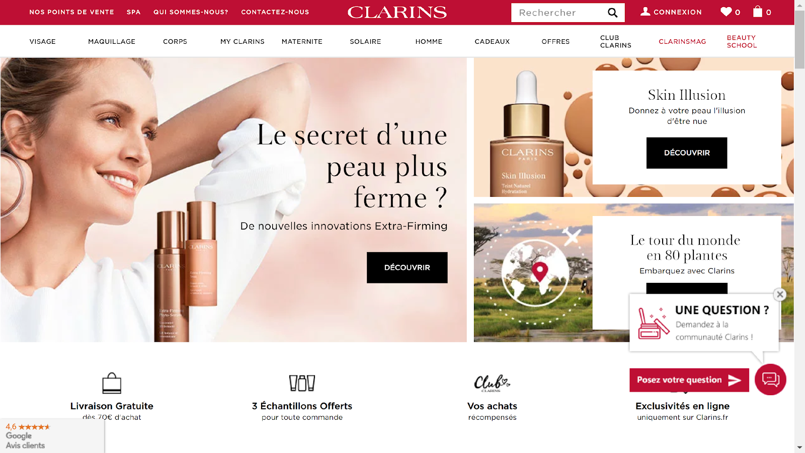 Le Service Clients Clarins, élu meilleur Customer Care Cross Canal.