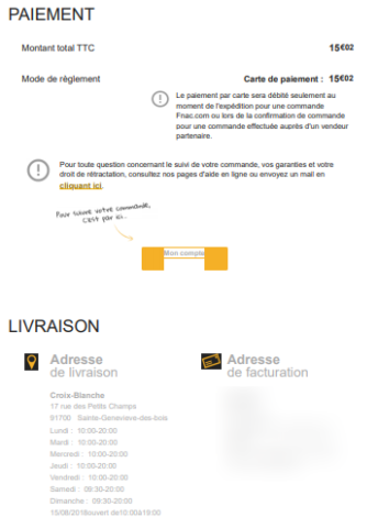 Scénario relationnel - Confirmation d'une commande web [Infographie]