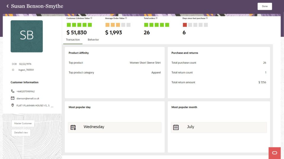 Zoom sur Oracle Unity Customer Data Platform - Benchmark CDP